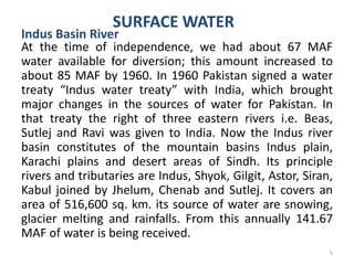 Water Resourses of Pakistan.pptx | Agriculture | Industries