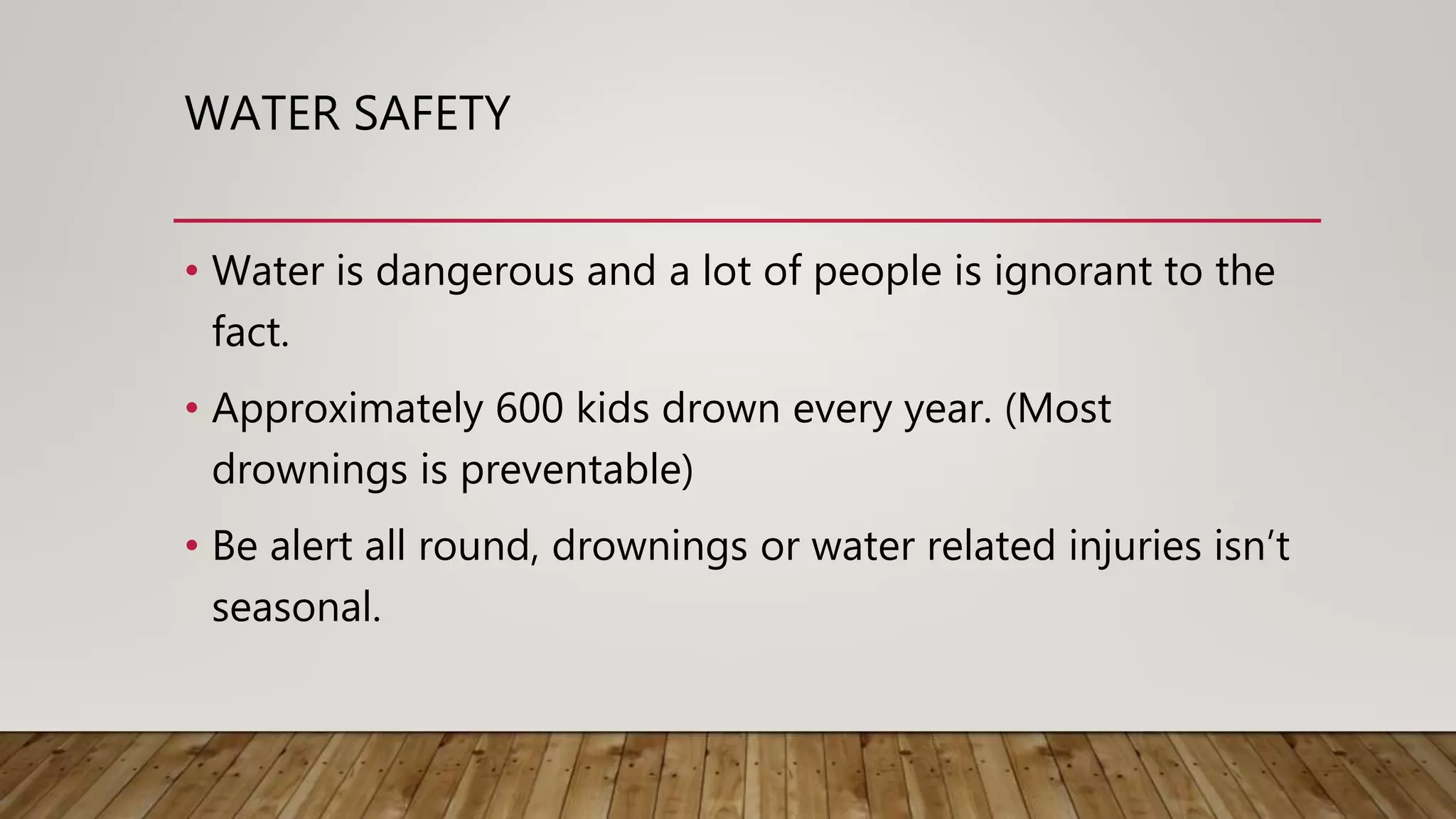 Water Safety and Awareness | PPTX