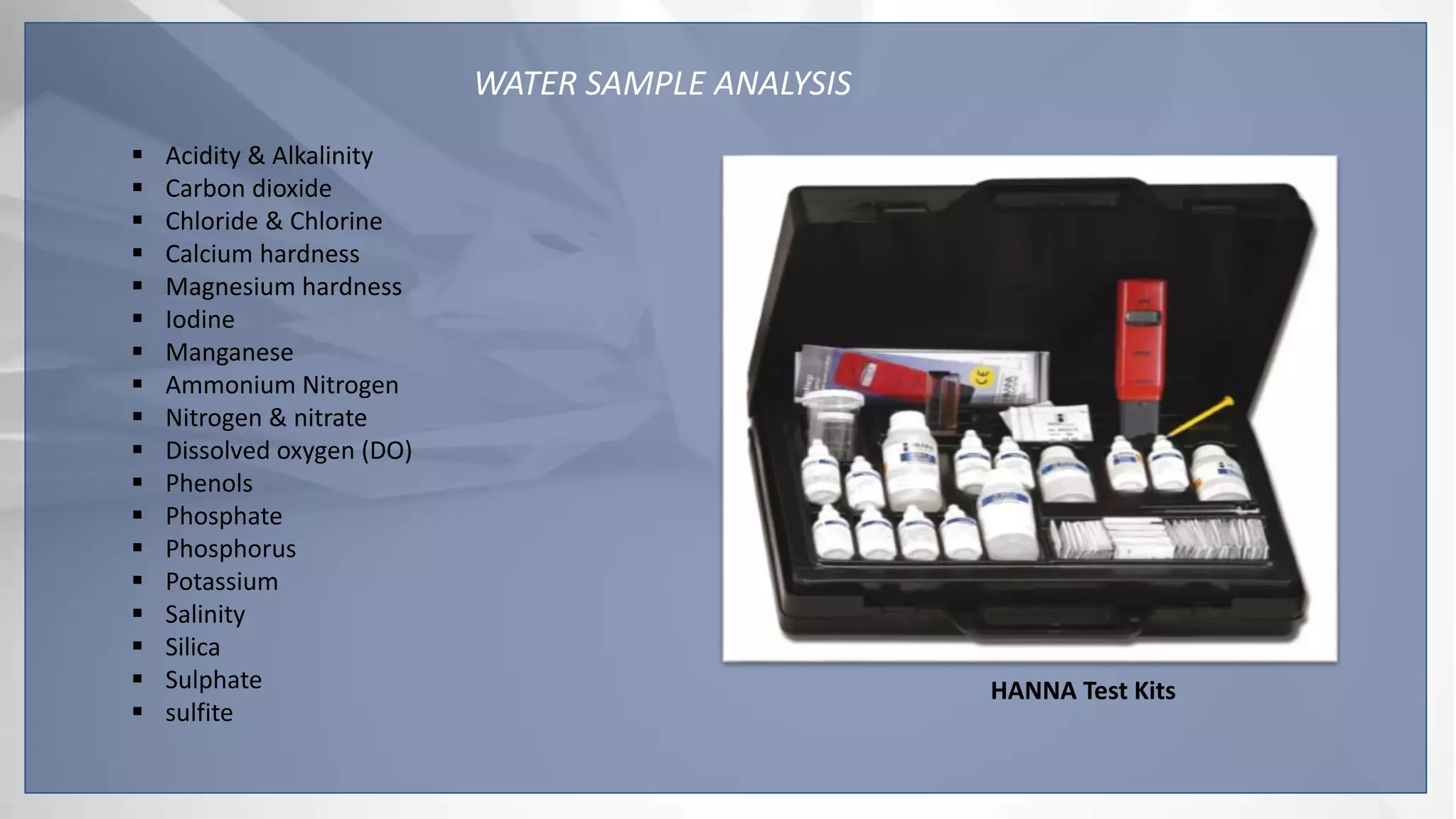 Water Sampling and analysis instruments | PPTX