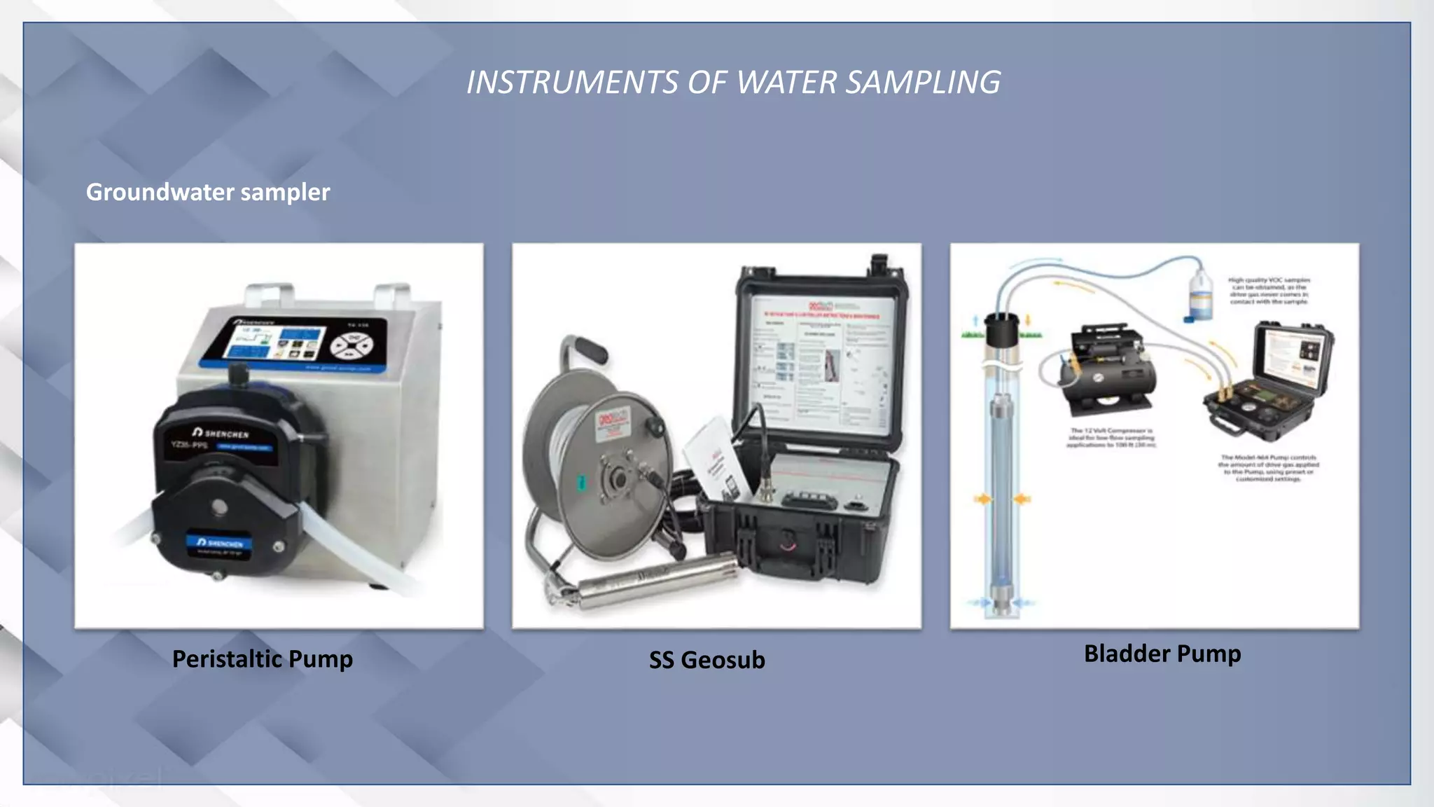 Water Sampling and analysis instruments | PPTX