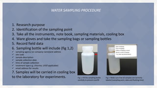 Water Sampling and analysis instruments | PPTX
