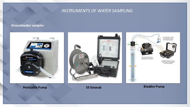 Water Sampling and analysis instruments