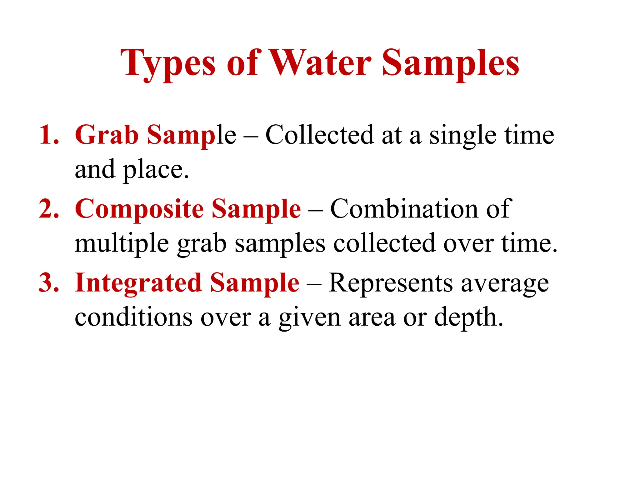 Water Sample Collection................. | PPTX