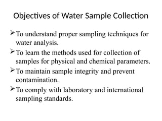 Water Sample Collection................. | PPTX
