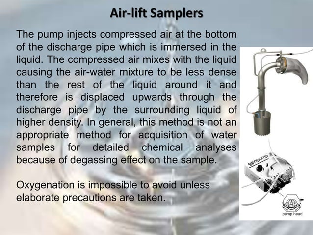 Water sampling , procedure, purpose , techniques and equipments | PPTX
