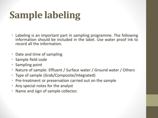 Water_sampling_and_preservation_techniques.pdf | Chemistry | Science