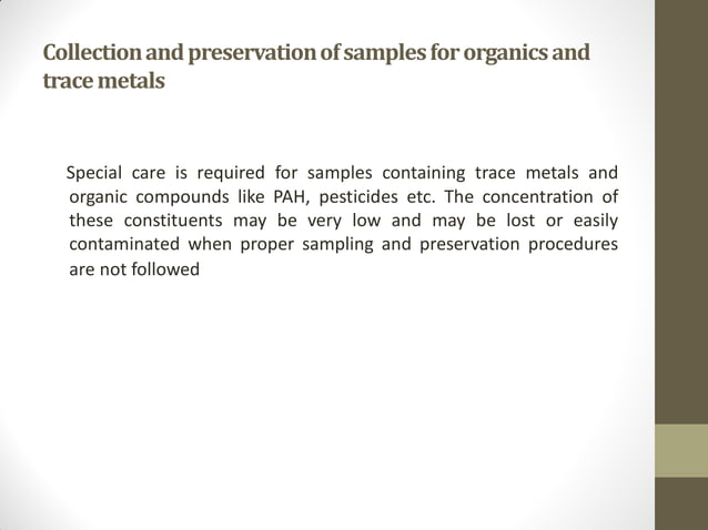 Water_sampling_and_preservation_techniques.pdf | Chemistry | Science