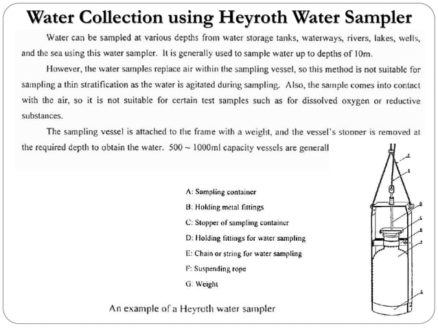Water sampling methods and tools | PPTX