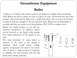 Water sampling methods and tools | PPTX