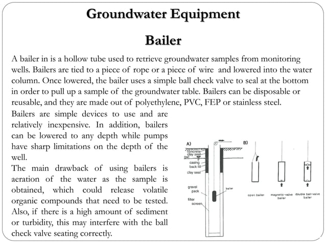 Water sampling methods and tools | PPTX