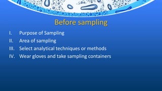 Water sampling ppt | PPTX