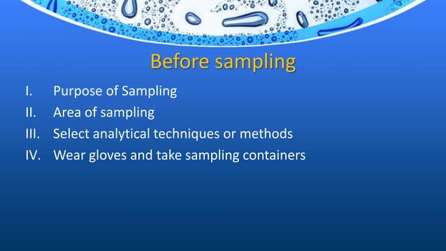 Water sampling ppt | PPTX