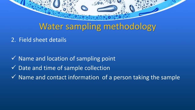 Water sampling ppt | PPTX
