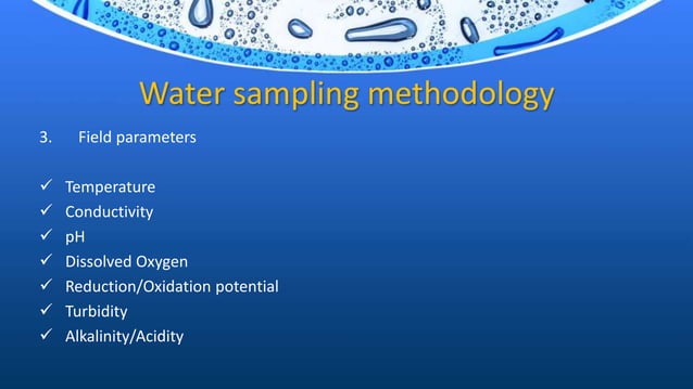 Water sampling ppt | PPTX