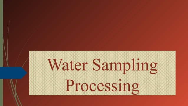 Water Sampling Processing in Chemistry.pptx