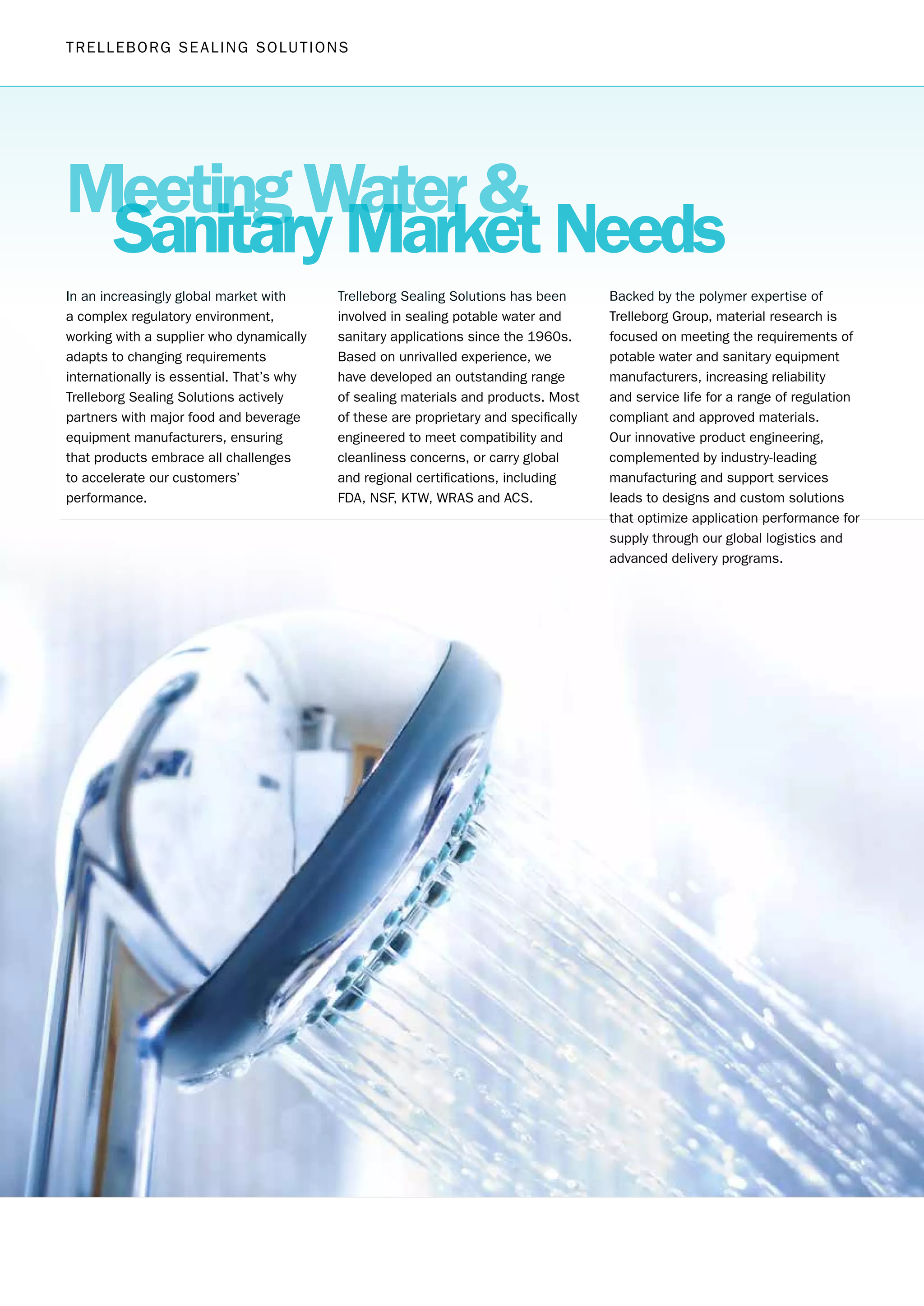 Water and Sanitary Trelleborg Guide | PDF