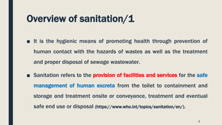 Water & sanitation | PPTX