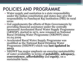 Water, sanitation and hygience (wash) in india 5th dec'16 | PDF