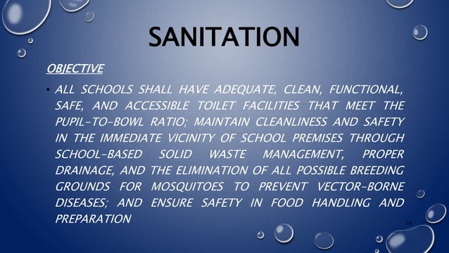 WATER, SANITATION AND HYGIENE IN SCHOOLS ReOrientation.pptx | Secondary ...