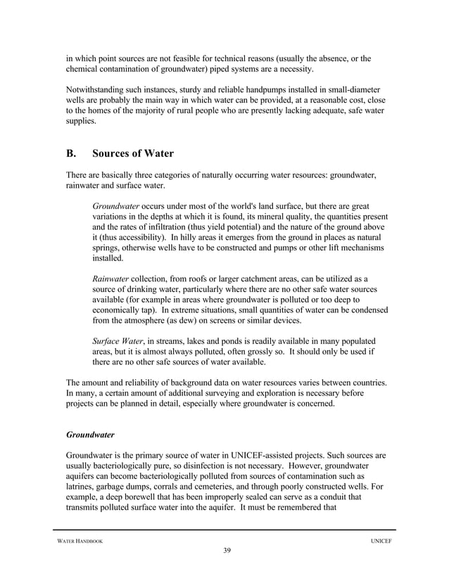 Water & sanitation handbook | PDF | Water Services | Home Utilities