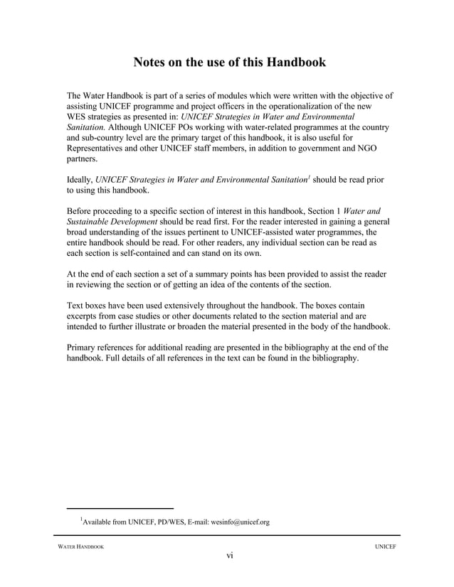 Water & sanitation handbook | PDF | Water Services | Home Utilities