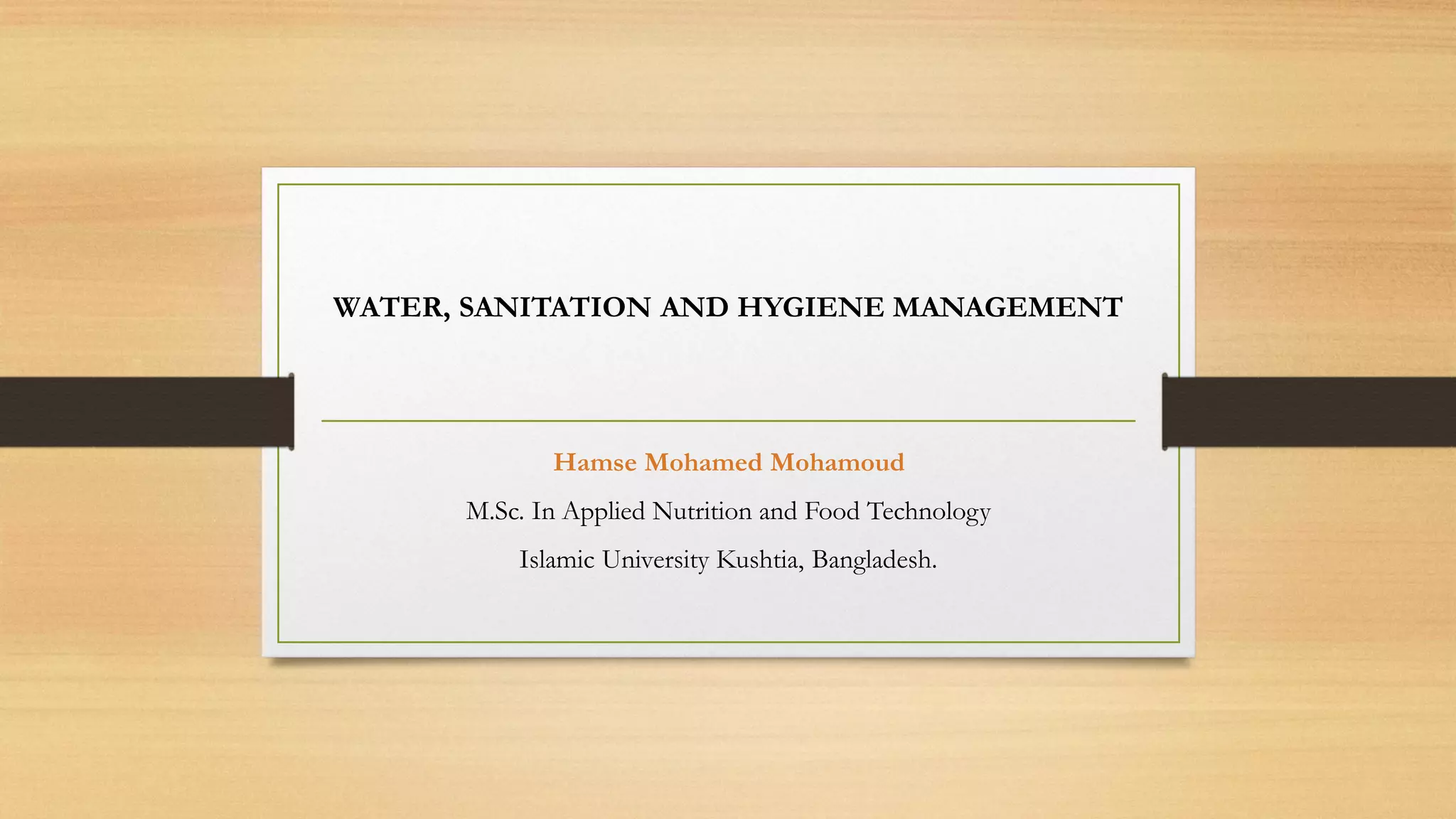 WATER, SANITATION, HYGEINE AND SANITATION OUTLINE..pdf