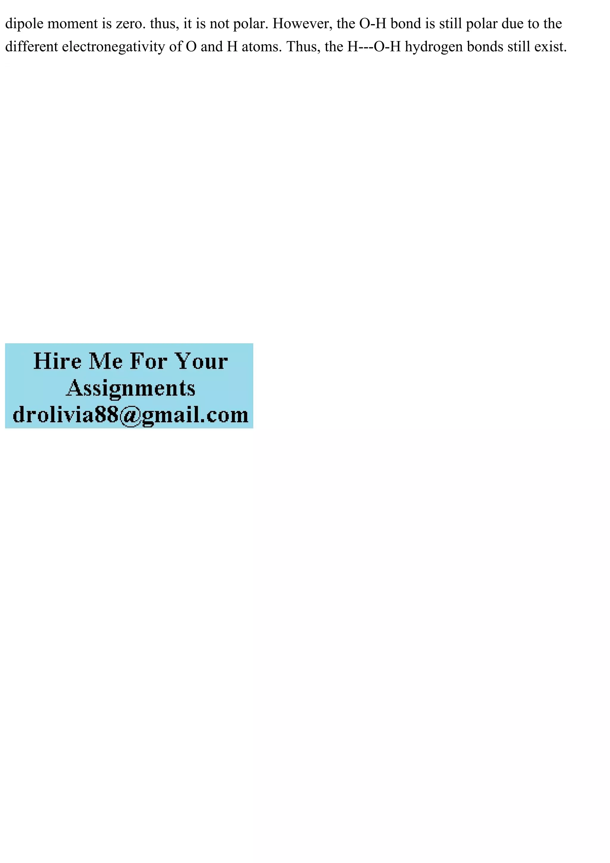 Waters bent structure leads to its polar nature.pdf