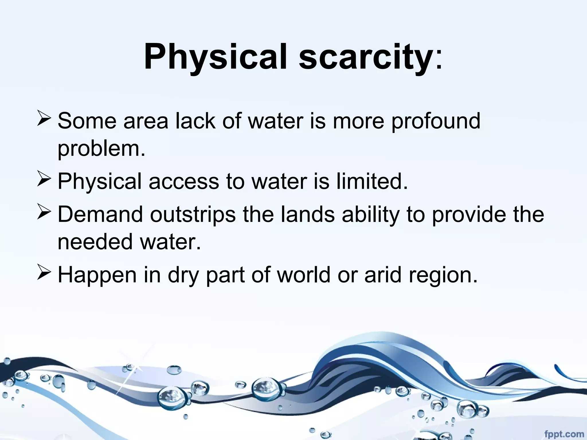 Water scarcity in india | PPT