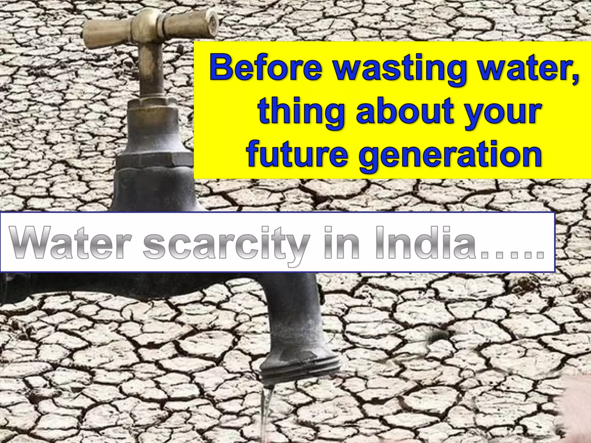 Water scarcity in india | PPT