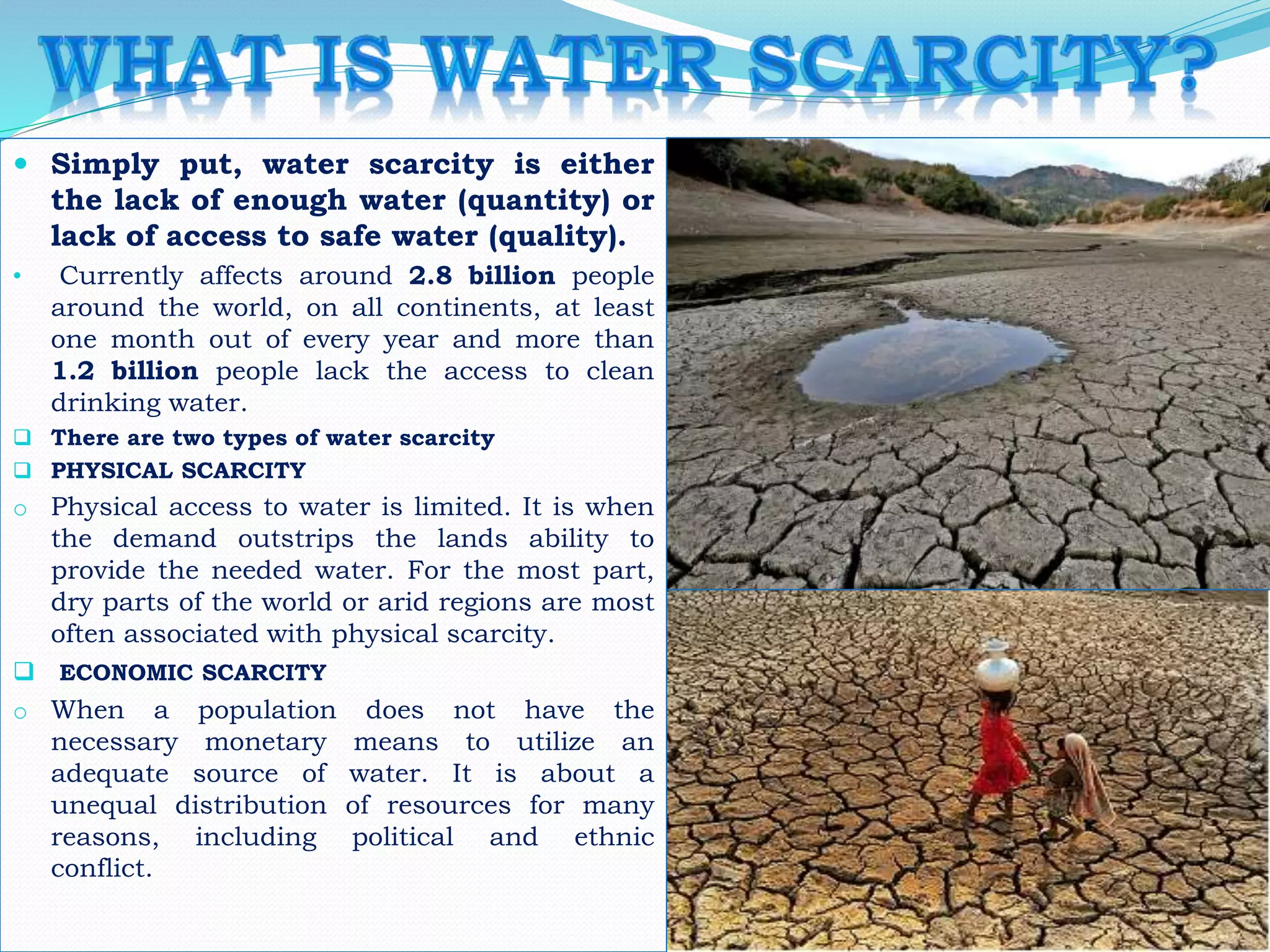 Water scarcity | PPT