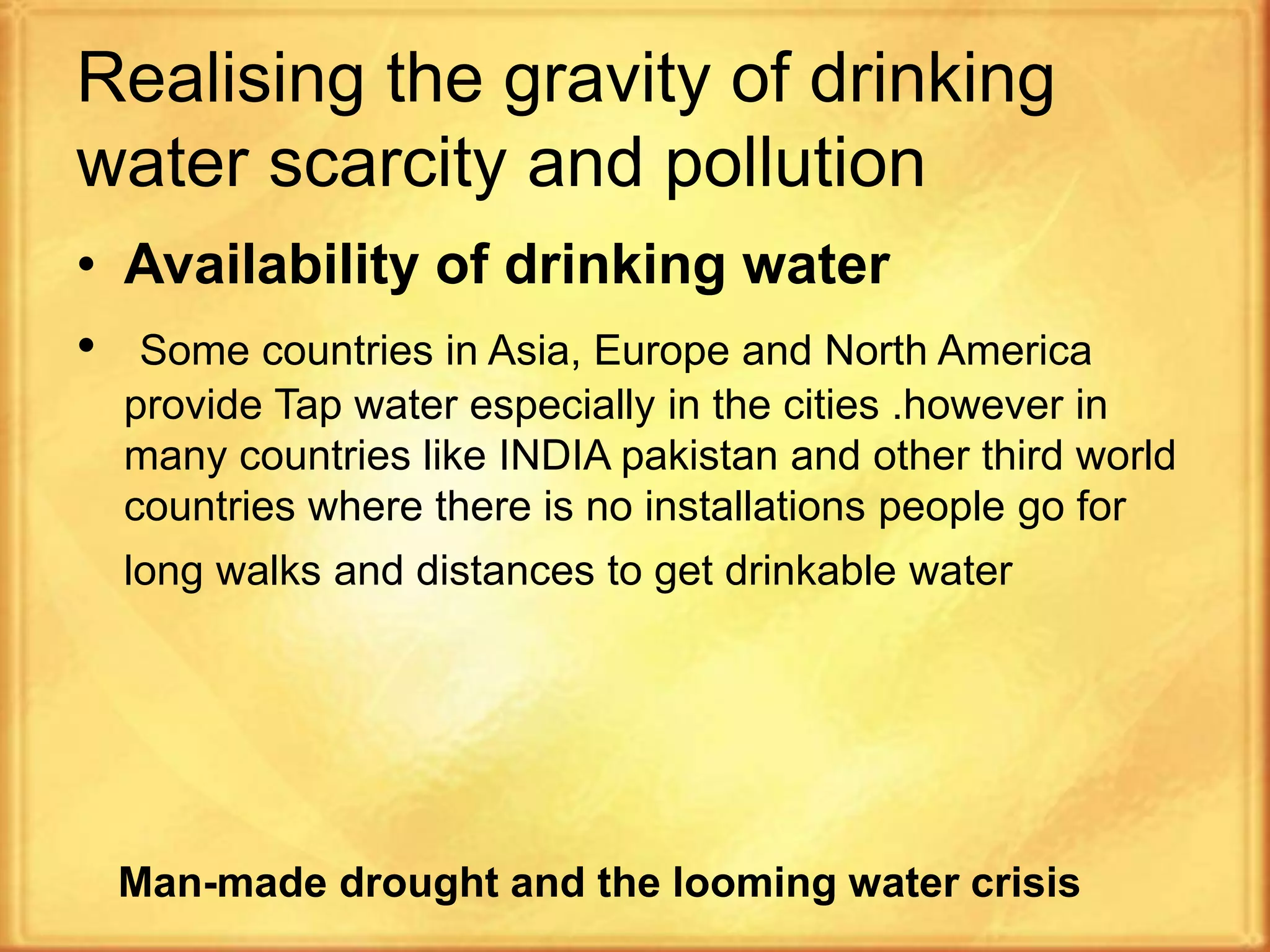 Water scarcity | PPT