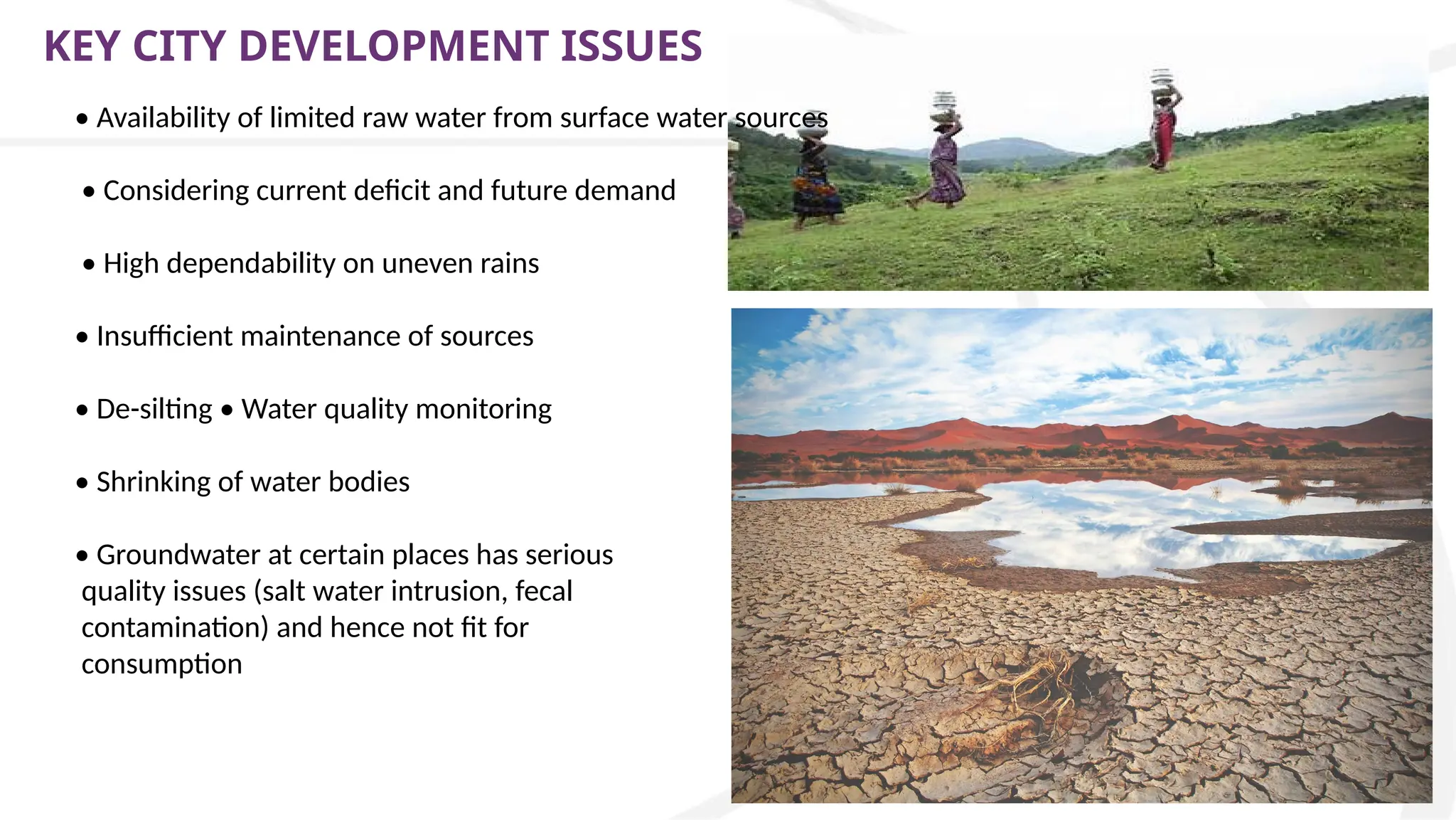 water scarcity.ppt of urban planning and design | PPTX