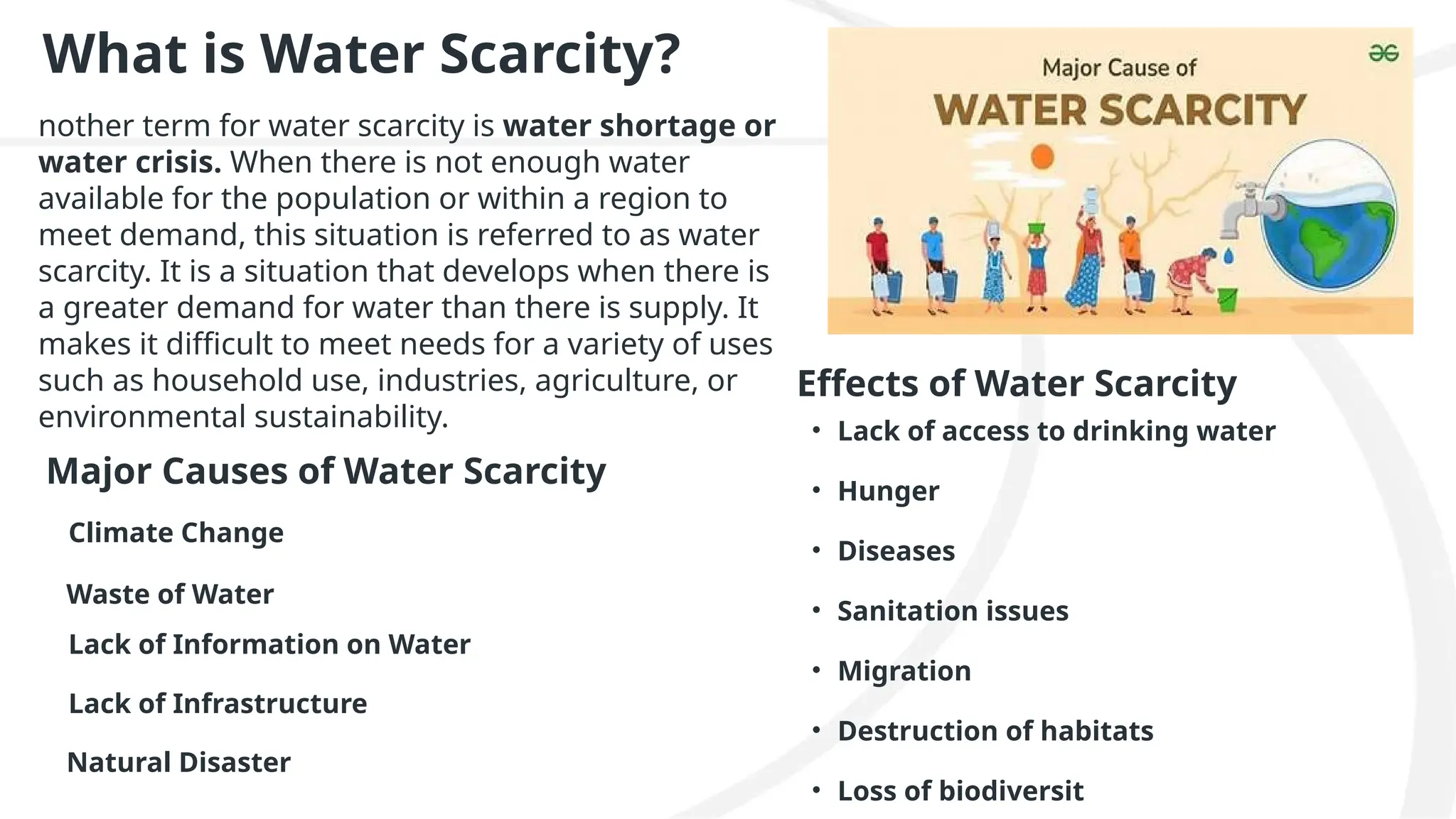 water scarcity.ppt of urban planning and design | PPTX
