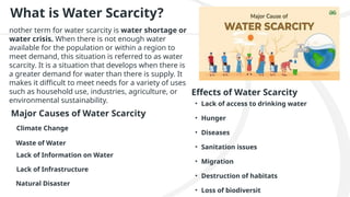 water scarcity.ppt of urban planning and design | PPTX