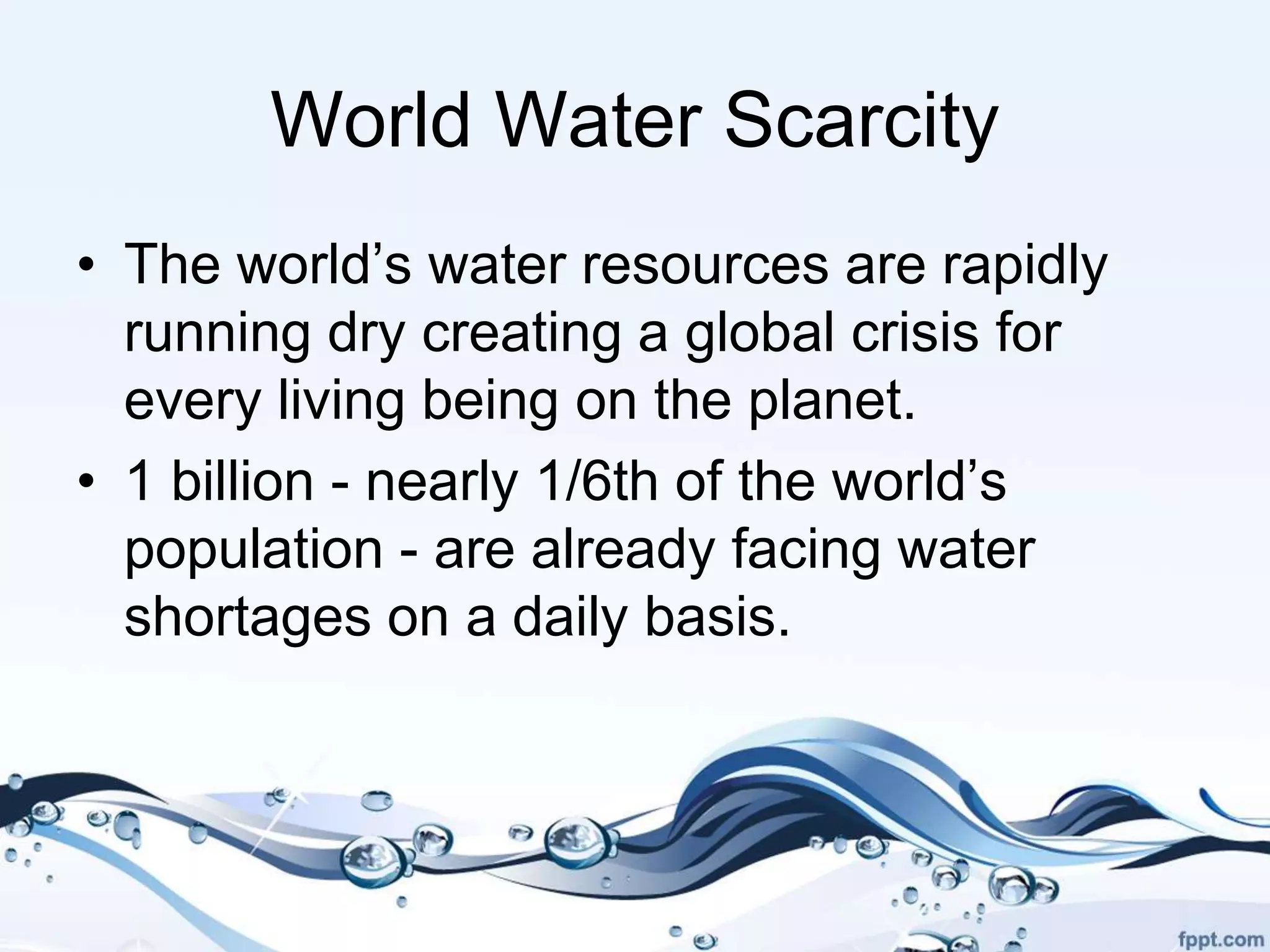 Water scarcity | PPTX