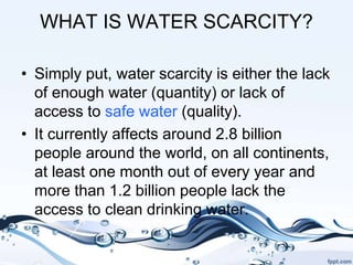 Water scarcity | PPTX