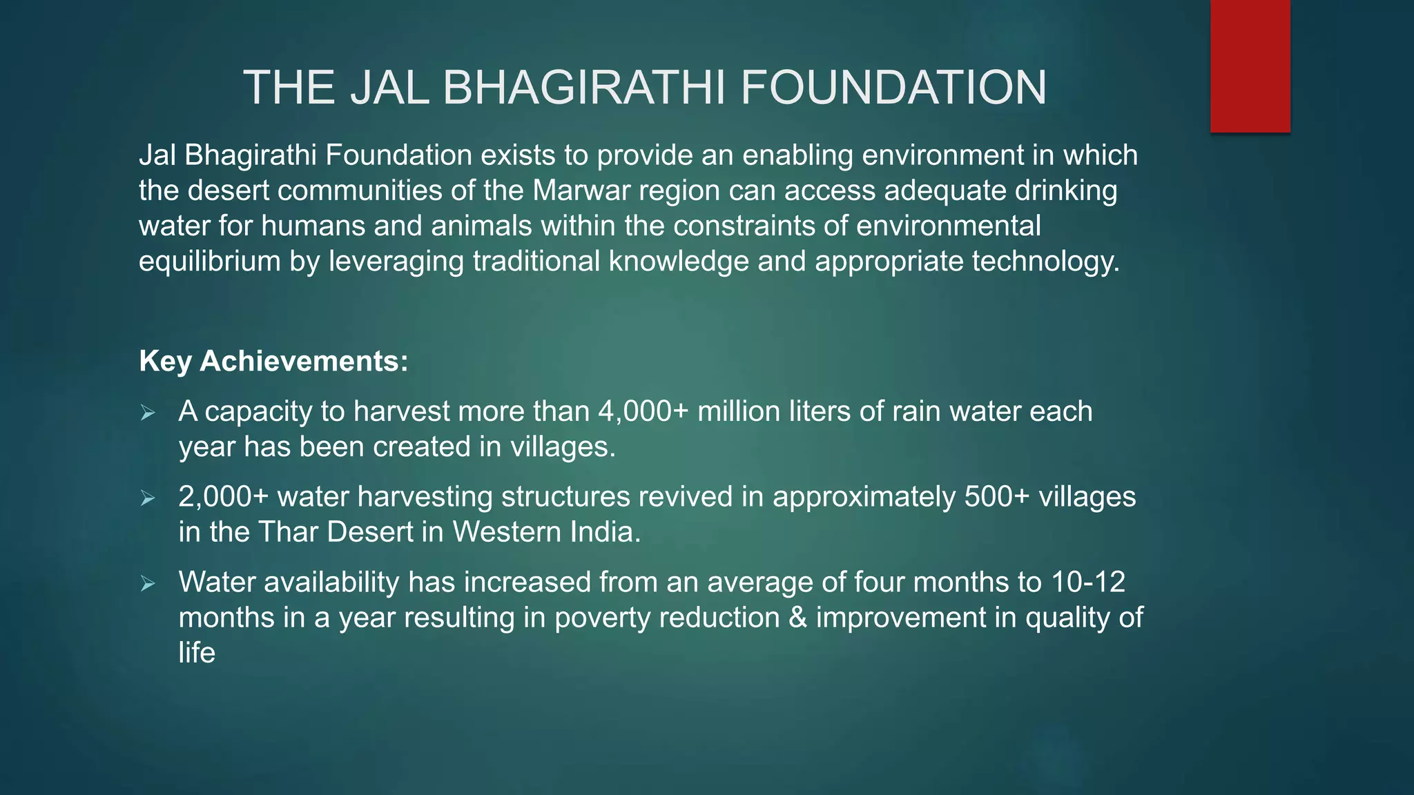 Water scarcity in Rajasthan & India By Mahendra Singh | PPTX