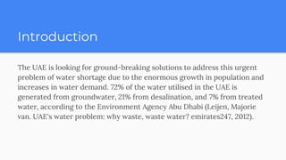 Water Scarcity in the UAE_ Considering Wastewater as a Resource.pptx