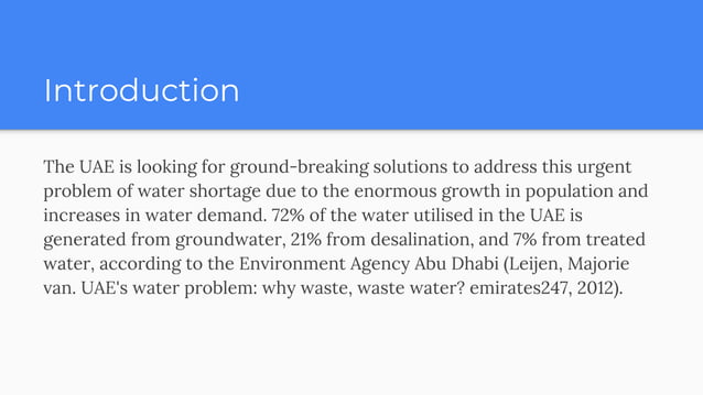 Water Scarcity in the UAE_ Considering Wastewater as a Resource.pptx
