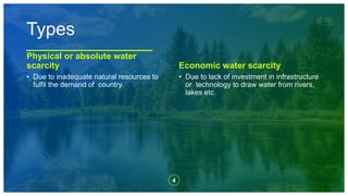 Water scarcity and conservation | PPTX