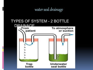 Water seal drainage | PPTX
