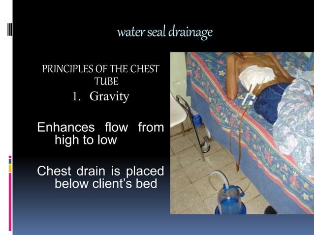 Water seal drainage | PPTX | Lung and Respiratory Health | Diseases and ...
