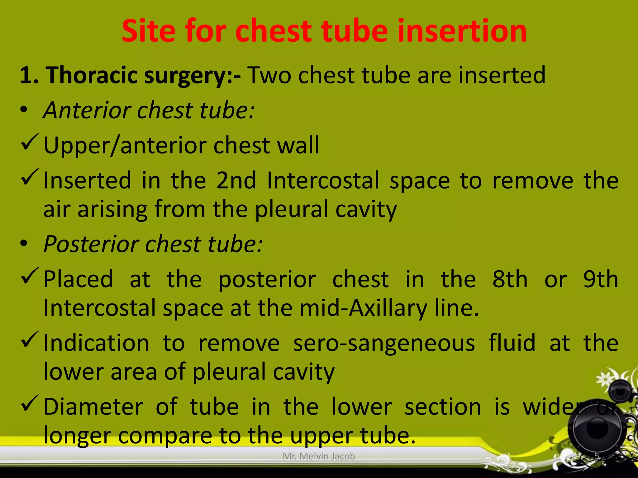 Water seal drainage | PPTX