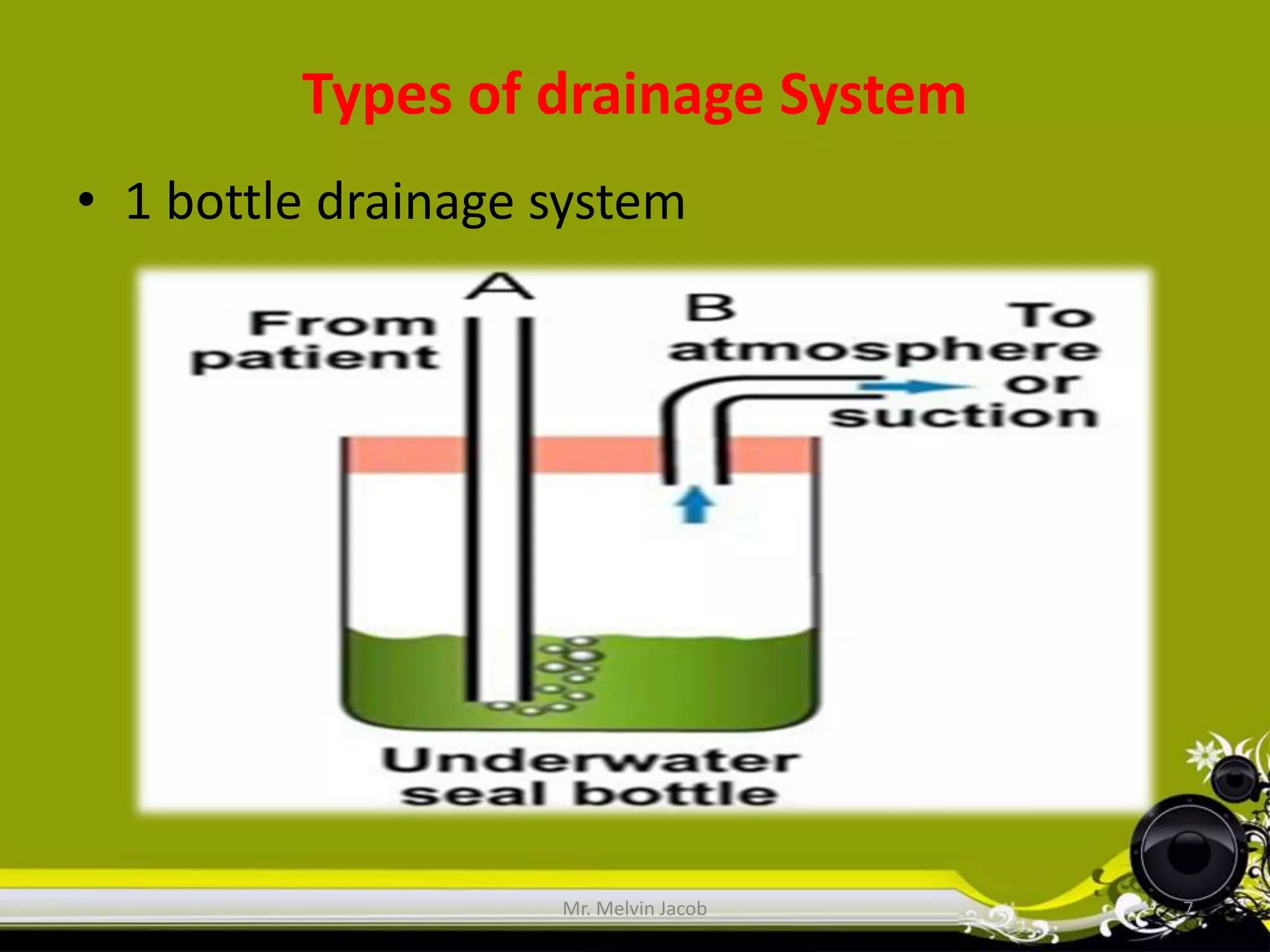 Water seal drainage | PPTX