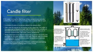 water security-Candle filter -important role in trade exchanges between ...