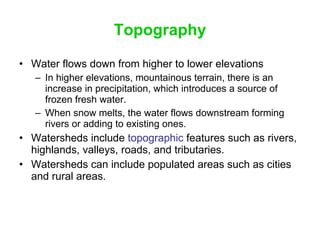 Watershed | PPT | Environment | Science