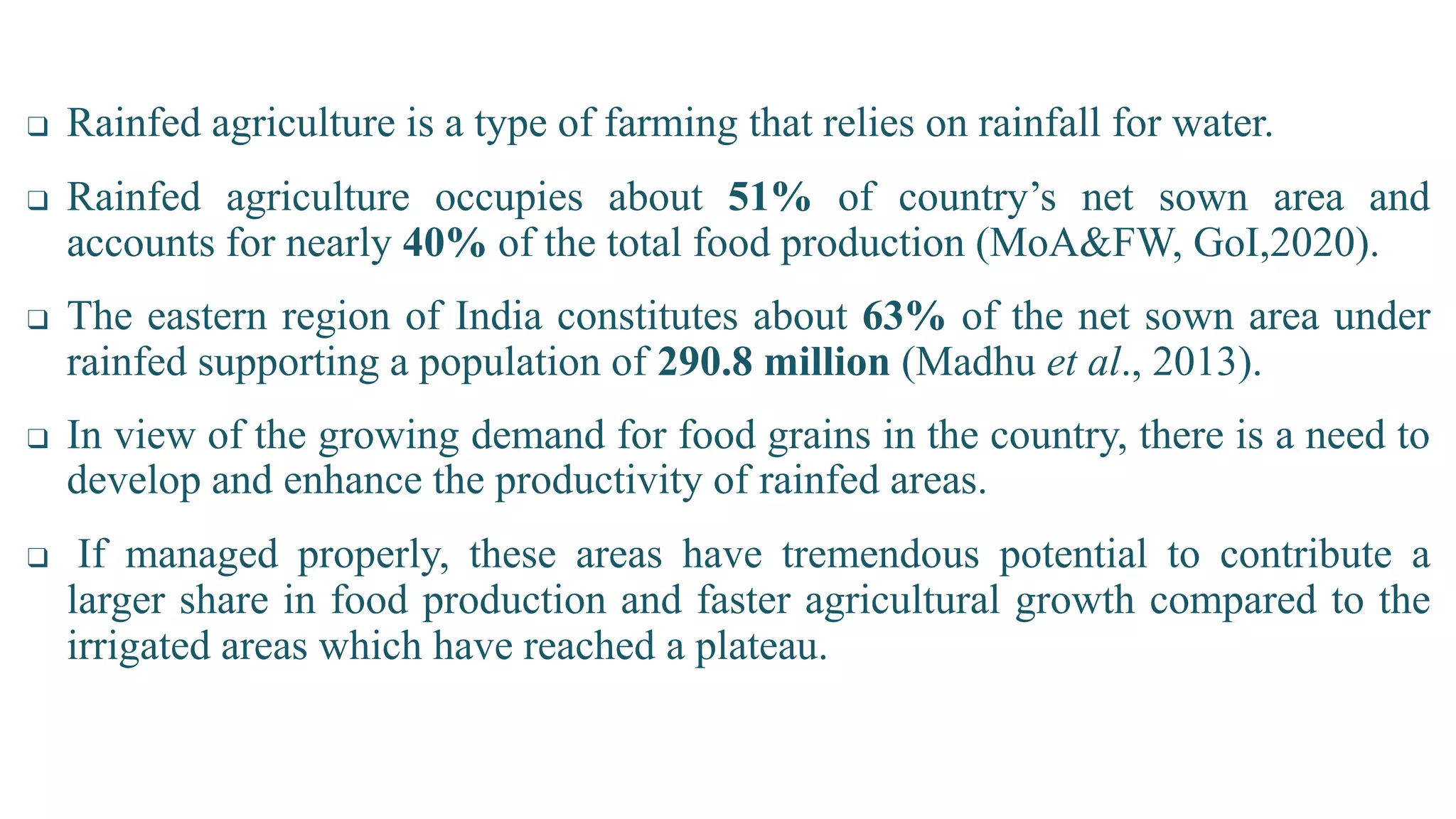 Watershed Management for Sustainable Development of Rainfed areas | PPTX