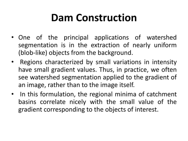 Watershed Algorithm for segmentation .pptx