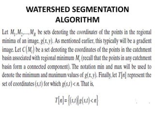Watershed Algorithm for segmentation .pptx