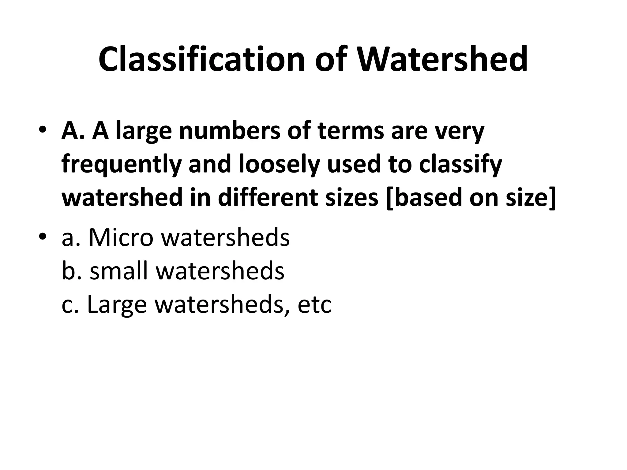 Watershed characteristics | PPTX